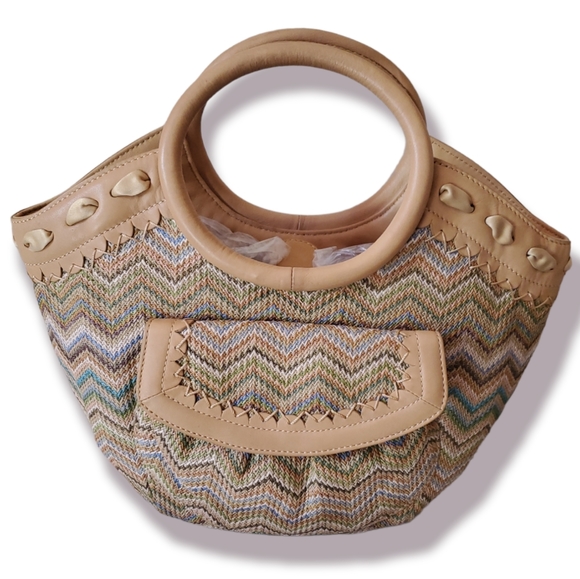 Cole Haan | Bags | Cole Haan Sarah Straw Hand Bag | Poshmark